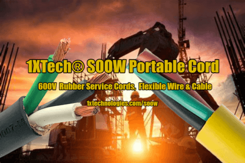 SOOW Cable & Wire 600V Flexible Cord [Specs/Sizes/Amps/Price]